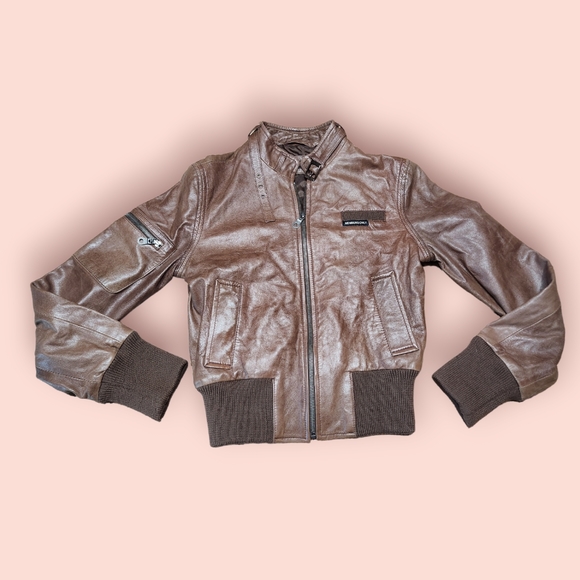 Members Only | Jackets & Coats | Vintage Members Only Brown Leather ...